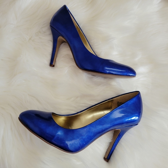 Cosmopolitan | Shoes | Shiny Cobalt Blue High Heels | Poshmark